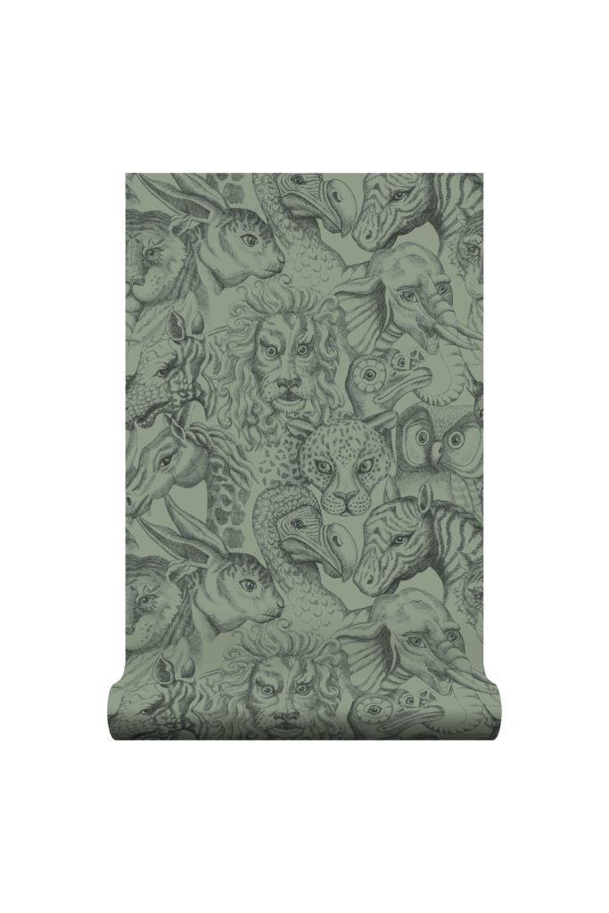 Rara Sage Wallpaper • Wildmore • Wallpaper • Rara • Sage