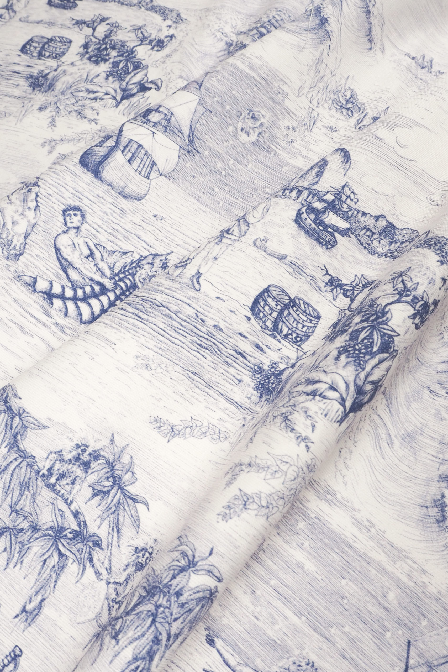 Navigo Navy Fabric Sample • Wildmore